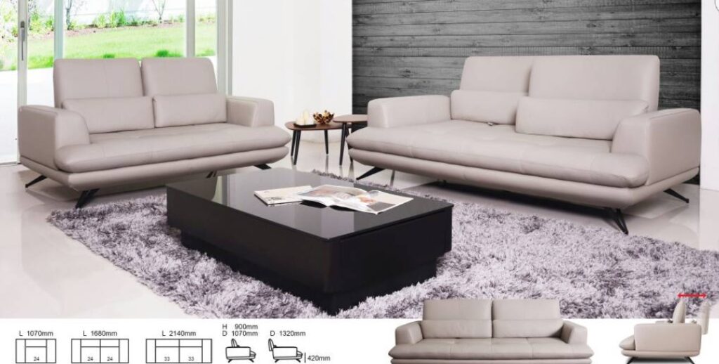 Ace Adjustable Sliding Backrest Sofa - Living Solution Pte Ltd