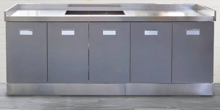 01 Customised Modular Stainless Steel Kitchen Cabinet - Living Solution ...