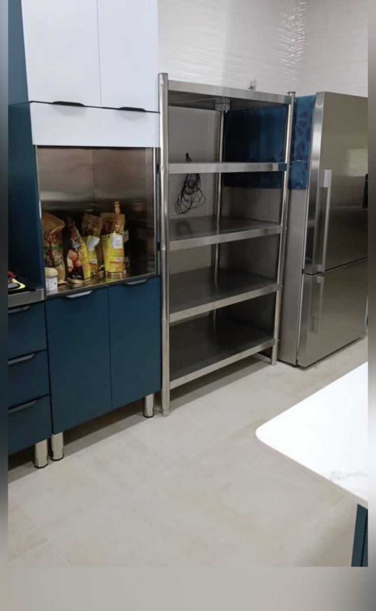 Coloured Door Modular Stainless Steel Kitchen Cabinet | Living Solution