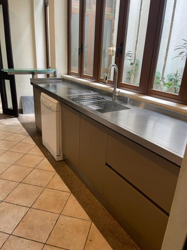 Coloured Door Modular Stainless Steel Kitchen Cabinet | Living Solution