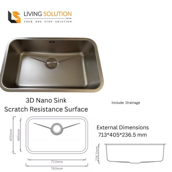 Stainless Steel Kitchen Sink | Living Solution Pte Ltd