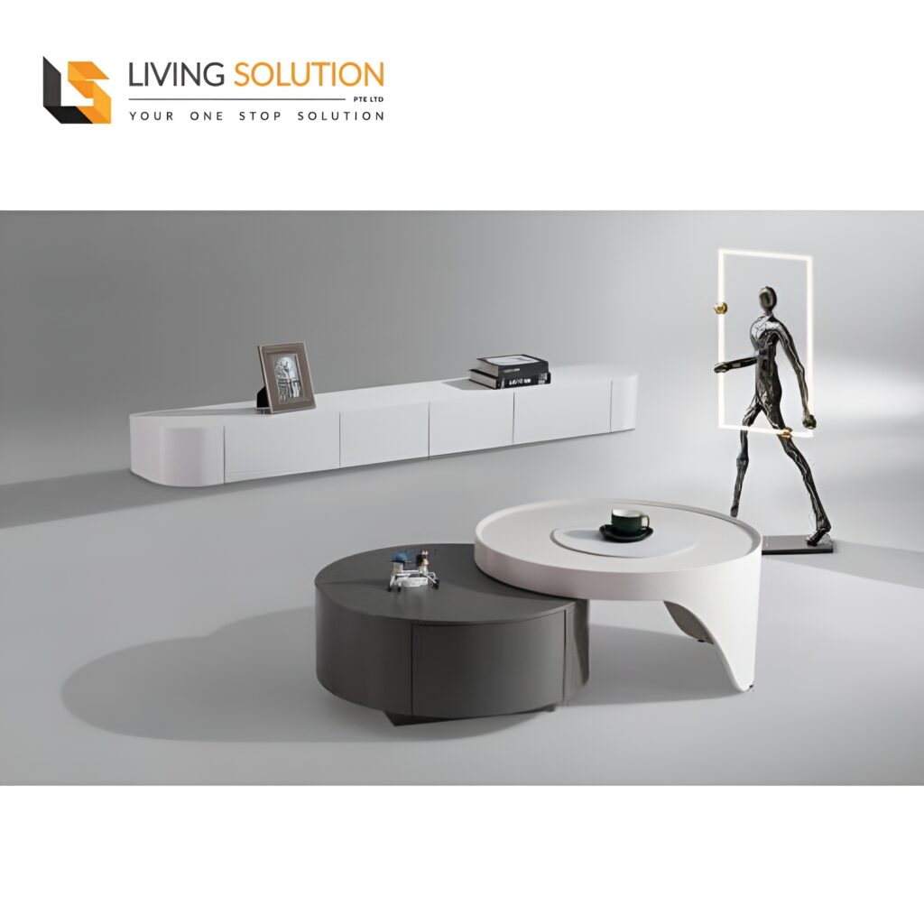 Jamin Coffee Table / TV Console - Living Solution Pte Ltd