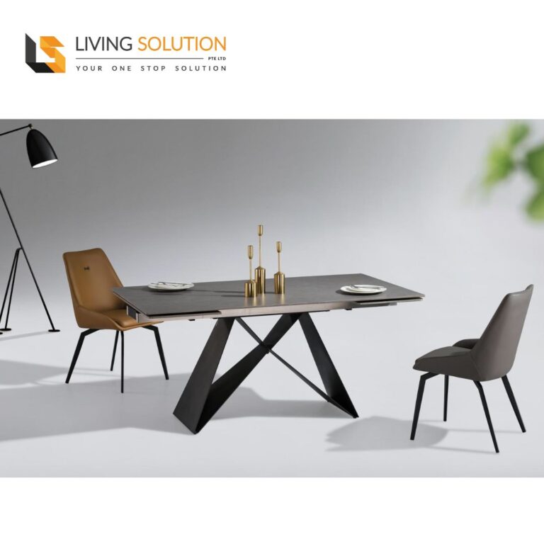 Jared Sintered Stone Extendable Dining Table - Side Extension - Living ...