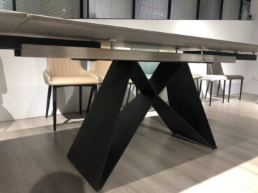 Jared Sintered Stone Extendable Dining Table - Side Extension - Living ...