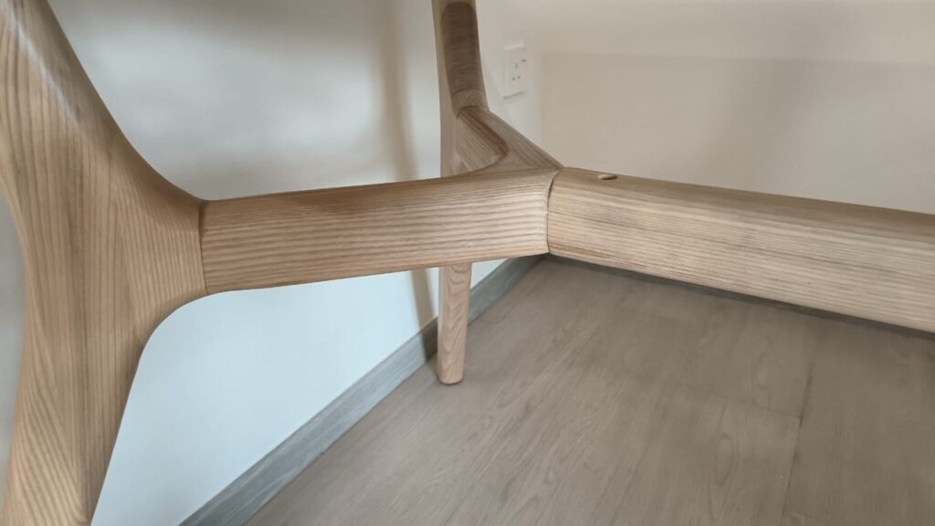 Dylan II Sintered Stone Ash Wood Dining Table - Living Solution Pte Ltd