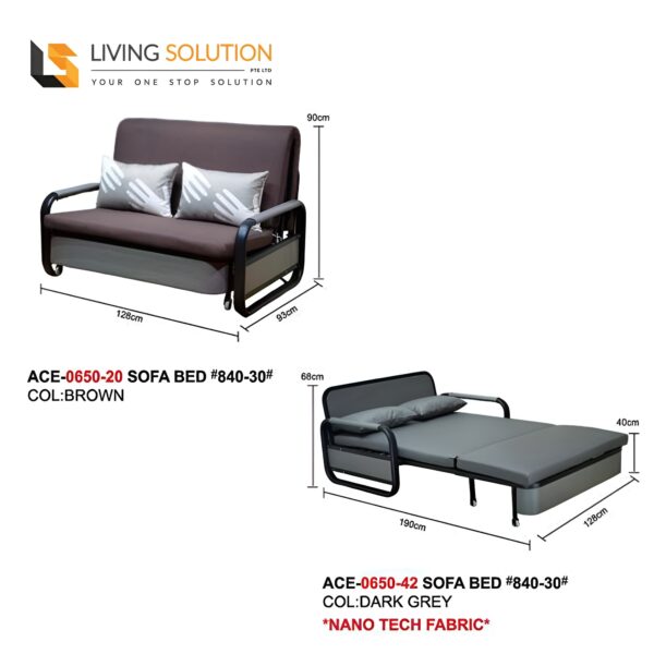 Zuzi Sofa Bed - 128cm - Living Solution Pte Ltd