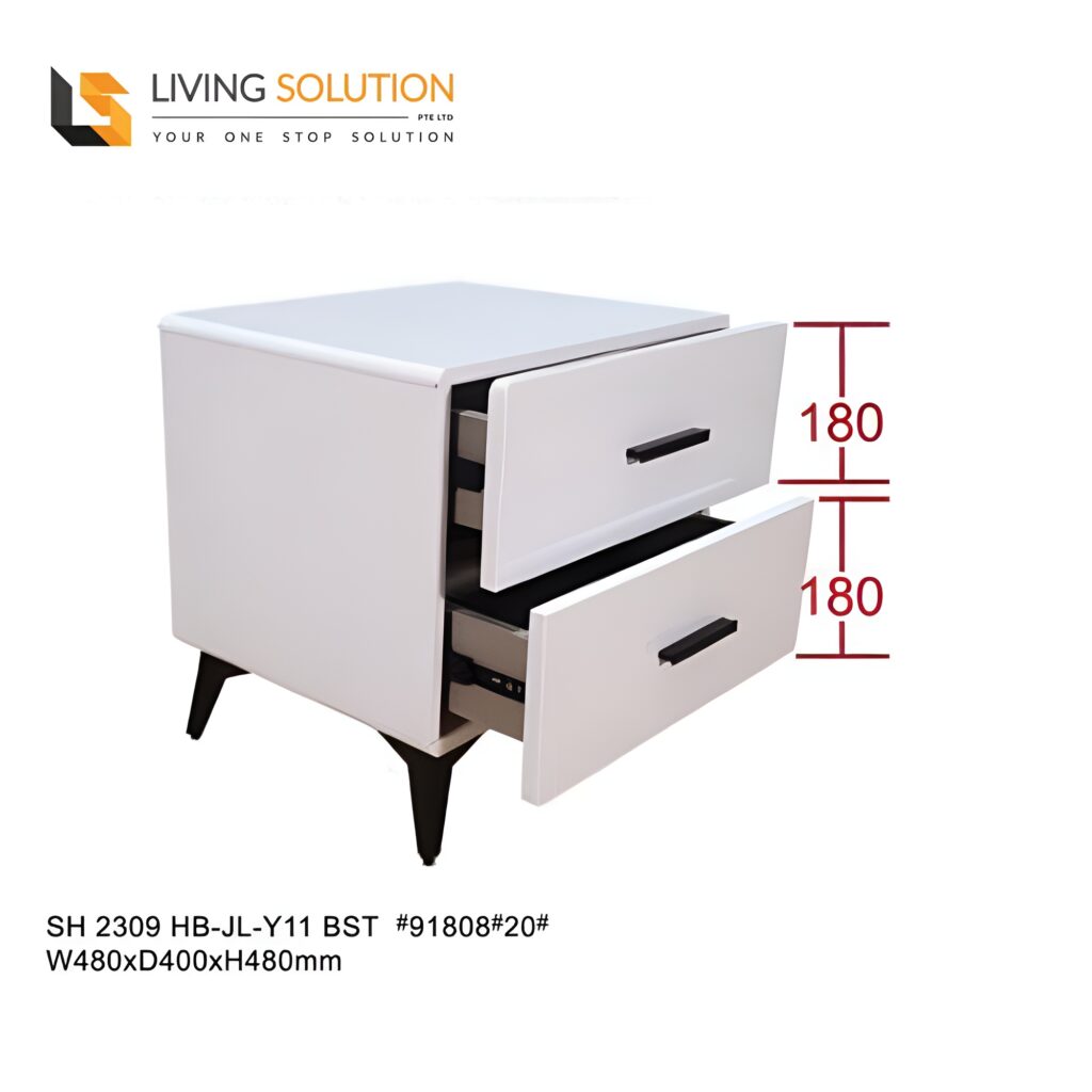 Den Bedside Table / Side Table - Living Solution Pte Ltd