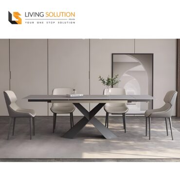 Sintered Stone Extendable Dining Table | Living Solution Pte Ltd ...