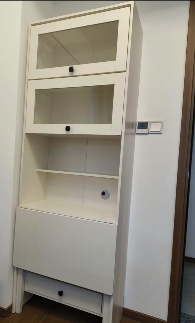 Acacia II Space Saving Study Table with Shelf - Living Solution Pte Ltd