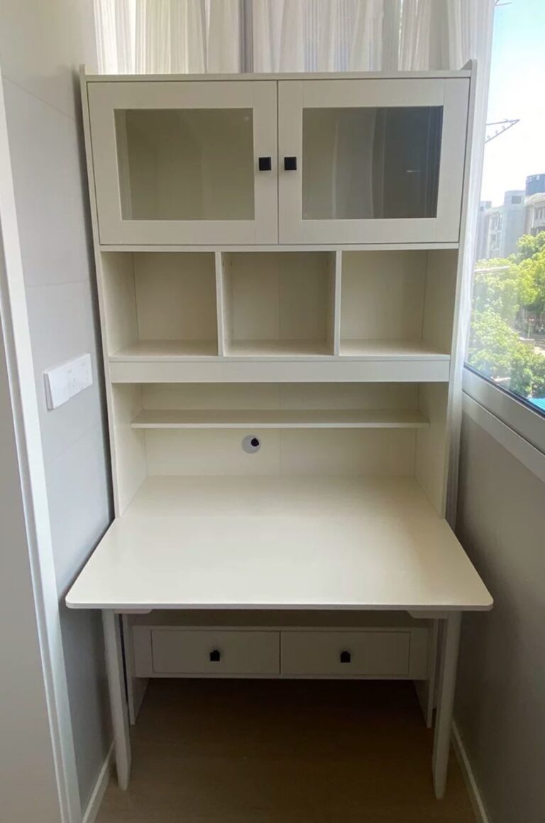 Acacia Space Saving Study Table with Shelf - Living Solution Pte Ltd