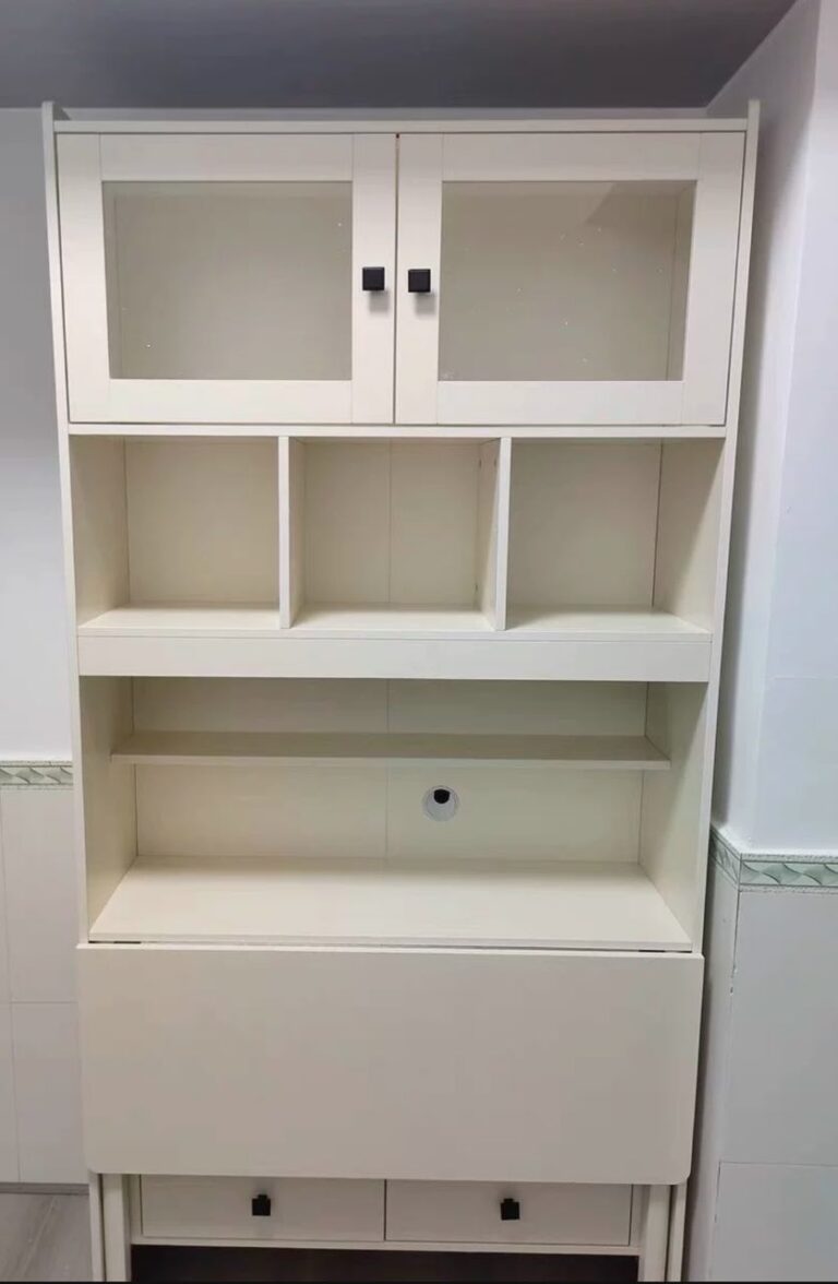 Acacia Space Saving Study Table with Shelf - Living Solution Pte Ltd