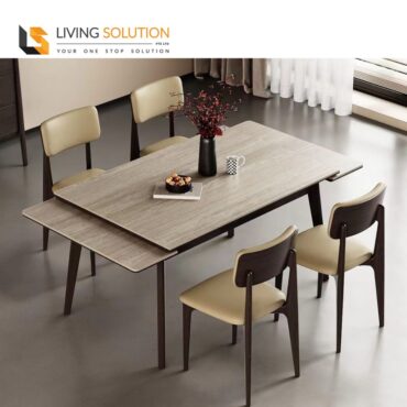 Extendable Dining Table Singapore | Dining Room Furniture | Living Solution