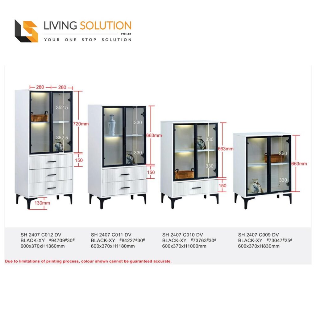 Sol Display Cabinet Sideboard - Living Solution Pte Ltd