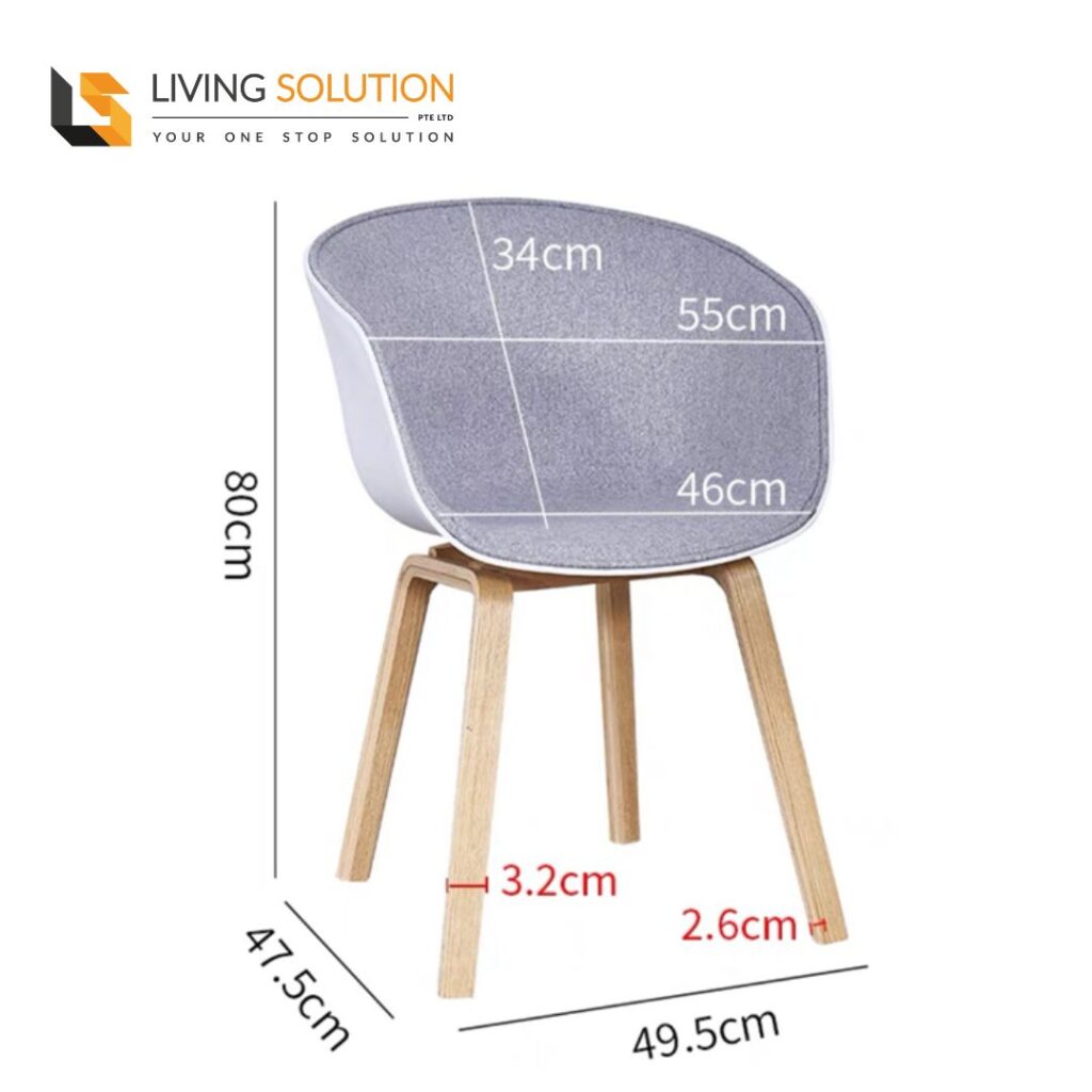 Tanya Dining Chair - Living Solution Pte Ltd