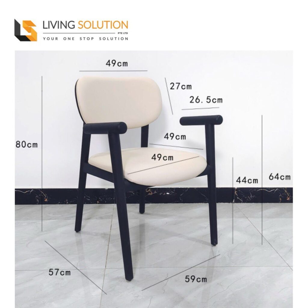Walter Ash Wood Dining Chair - Living Solution Pte Ltd