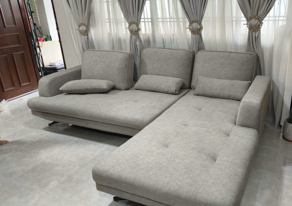 Ace Adjustable Sliding Backrest Sofa - Living Solution Pte Ltd