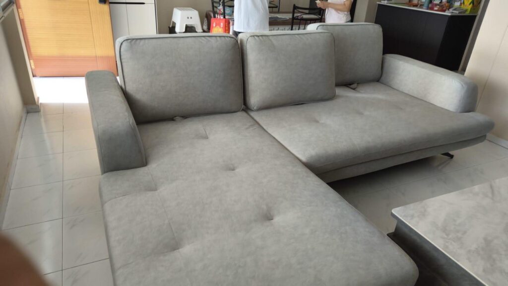 Ace Adjustable Sliding Backrest Sofa - Living Solution Pte Ltd