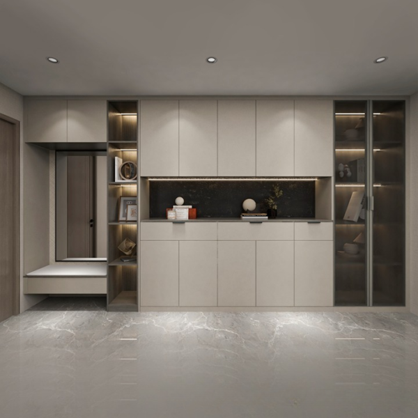 Custom Entryway Cabinet - Living Solution Pte Ltd