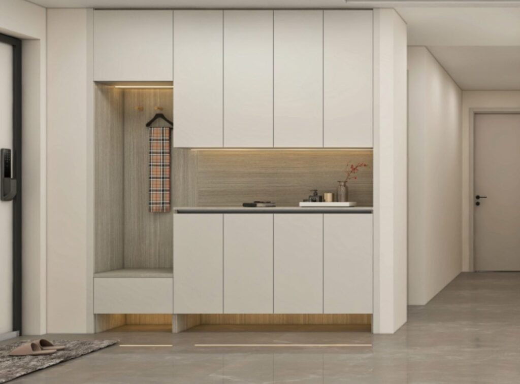 Custom Entryway Cabinet - Living Solution Pte Ltd