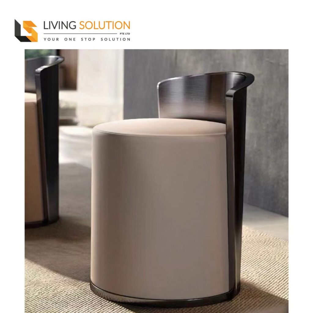 Holden Dressing Table Stool - Living Solution Pte Ltd