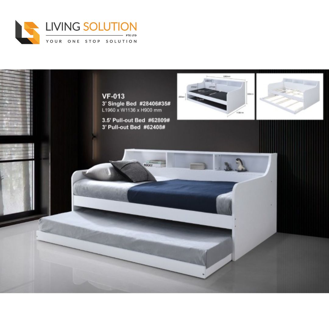 VF-013 Pull Out Bed Frame - Living Solution Pte Ltd